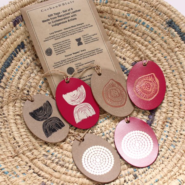 Gift Tags – Set of 6, Made from Recycled Leather in collaboration with ...