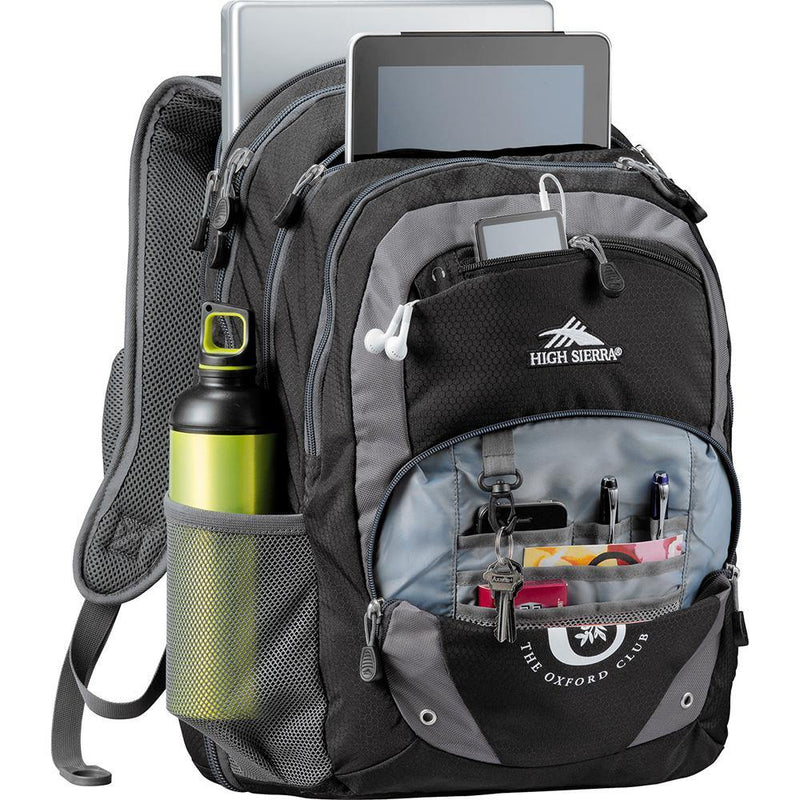 High Sierra Overtime Fly-By 17 inch Computer Backpack - Black – New Age ...